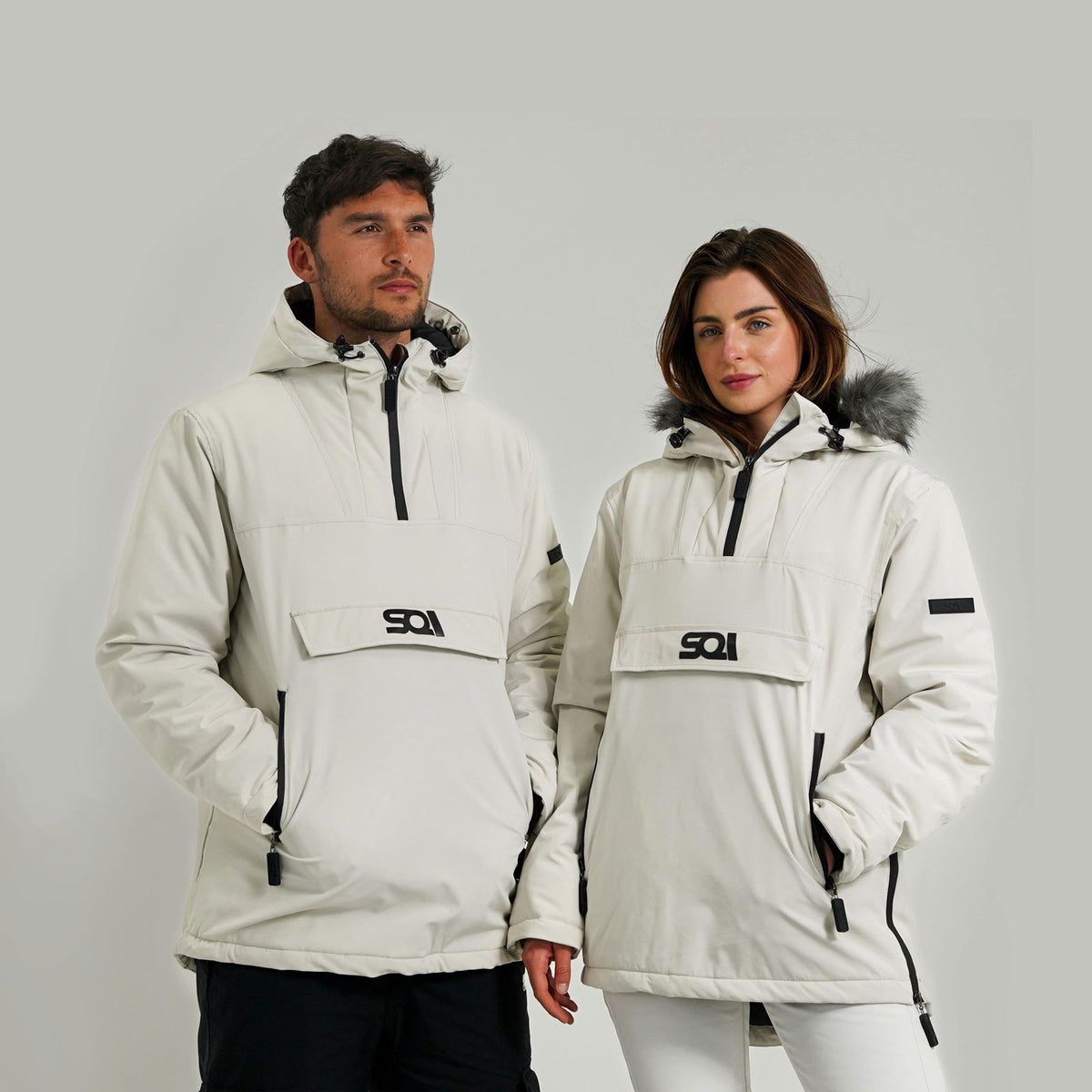SQI Elements SQI Elements Desert White Jacket | Urban Ski Jacket